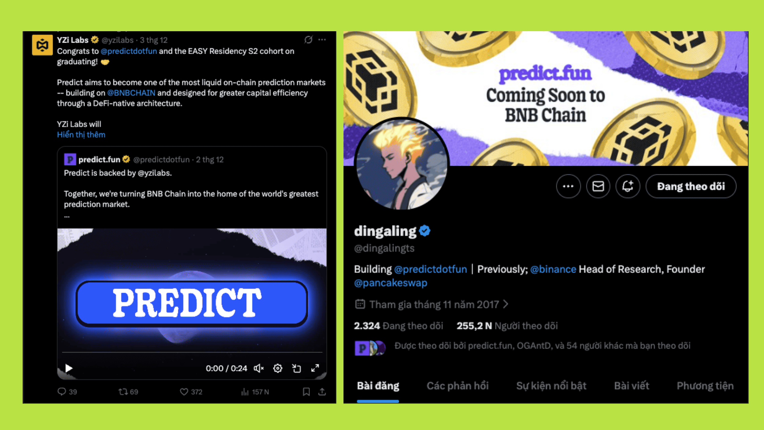 Predict.fun: Nền tảng prediction-market CZ nhắc đến